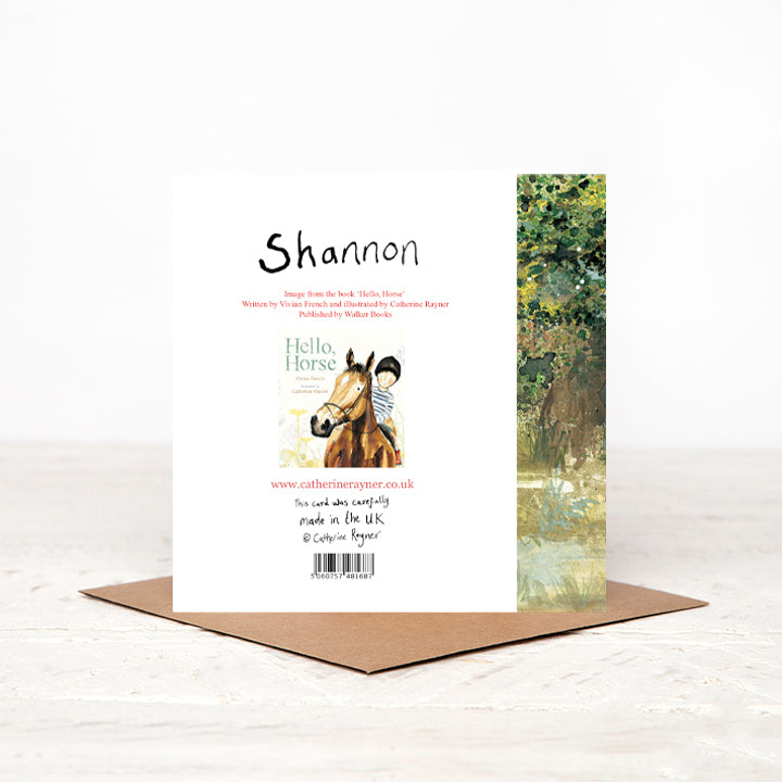 Shannon Hello Horse Birthday Card – Catherine Rayner