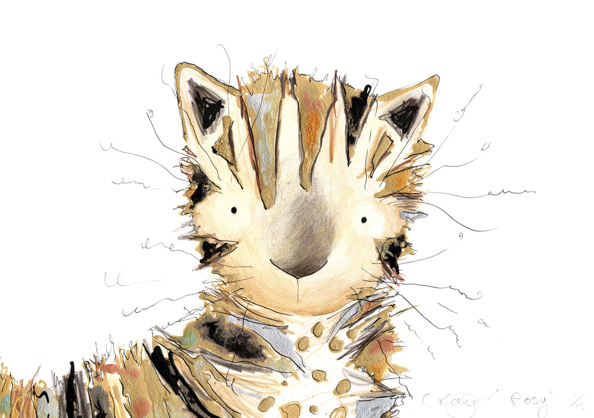 'Posy' Kitten - A5 Print – Catherine Rayner