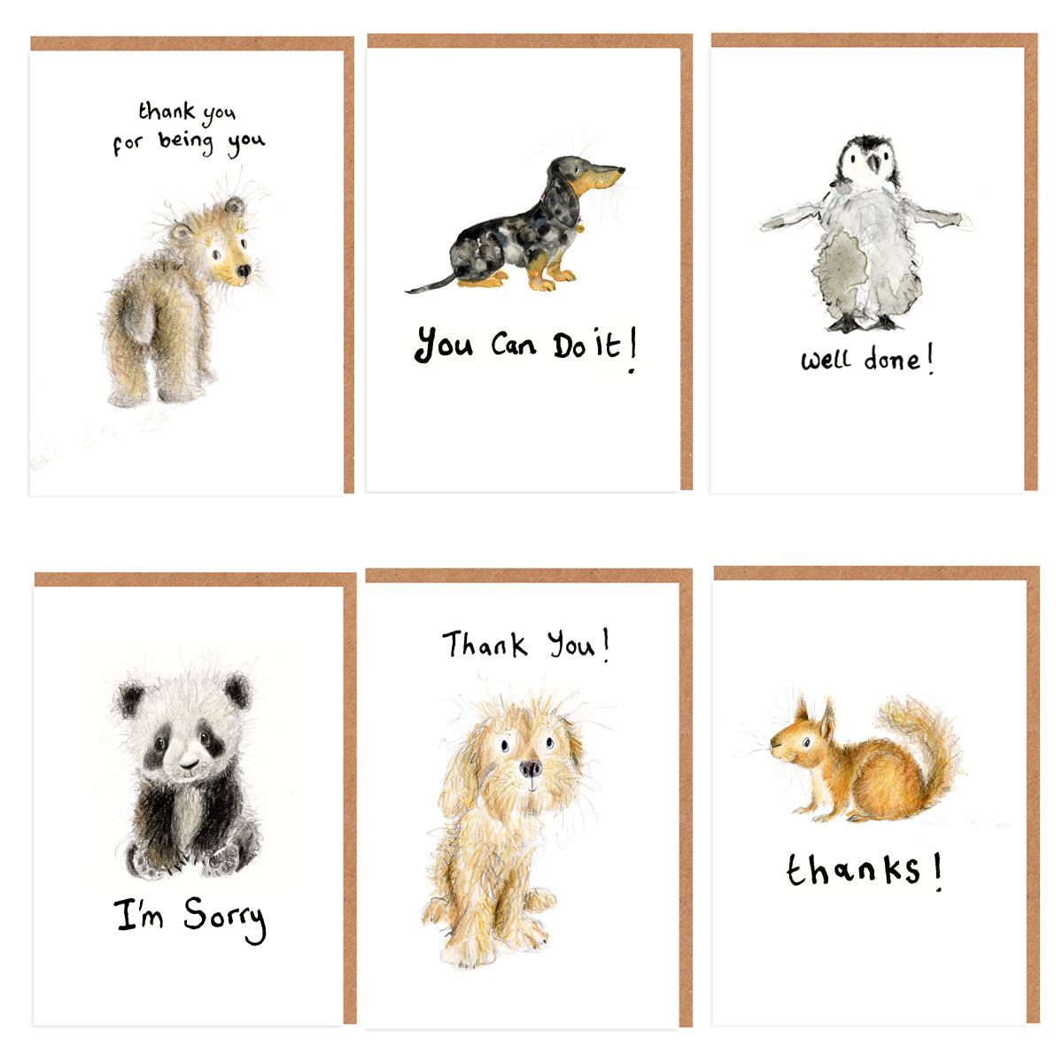 Petite Card Bundle - Thanks! – Catherine Rayner