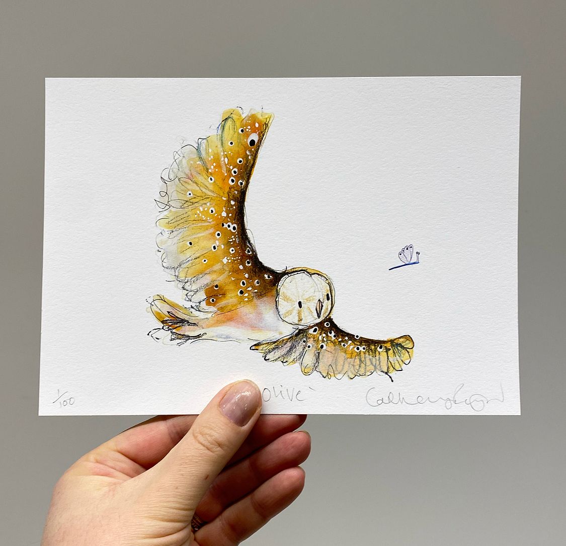 Olive the Owl A5 Print – Catherine Rayner